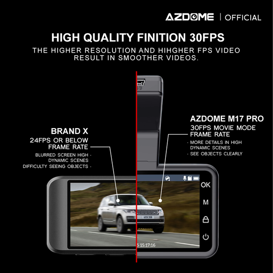 AZDOME M17PRO 1296P Full HD Dash Cam – AZDOME OFFICIAL