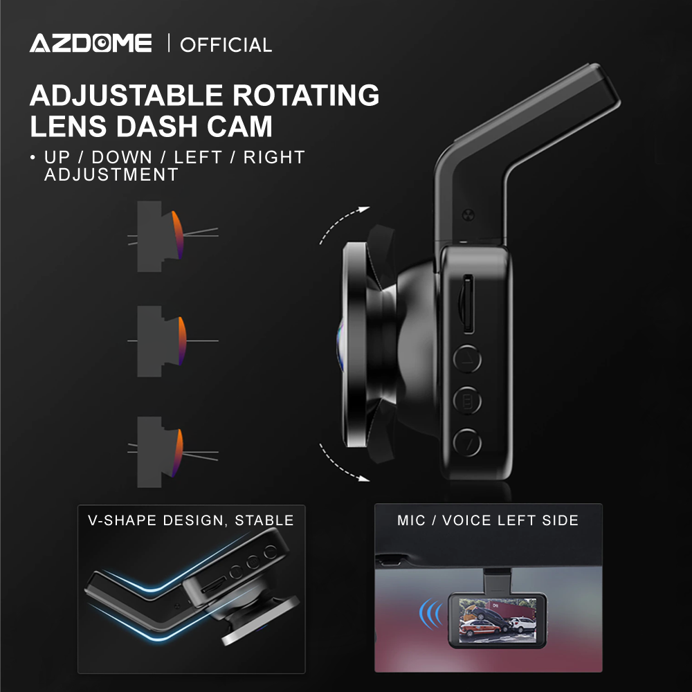 AZDOME M17PRO 1296P Full HD Dash Cam – AZDOME OFFICIAL
