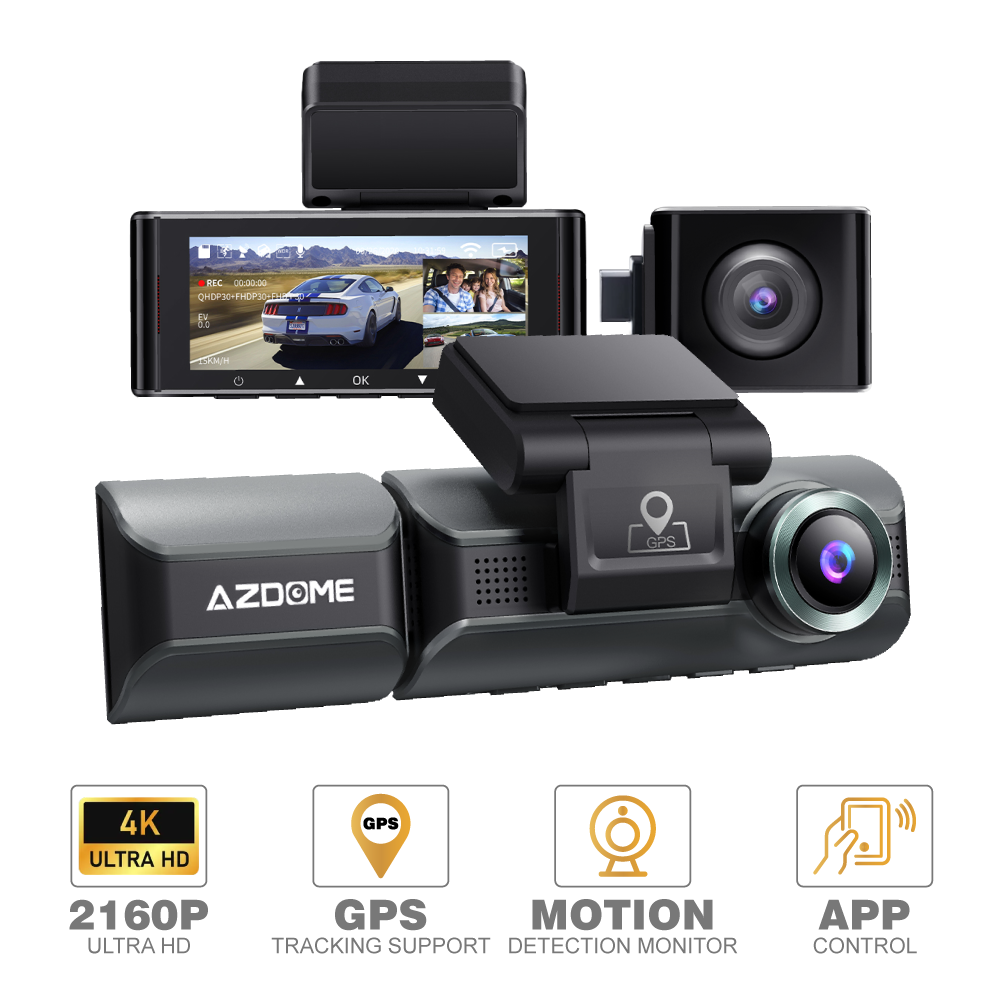 3-CHANNEL LENS DASHCAM – AZDOME OFFICIAL